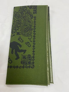 Sasquatch Green Bandana – Kraffs Clothing