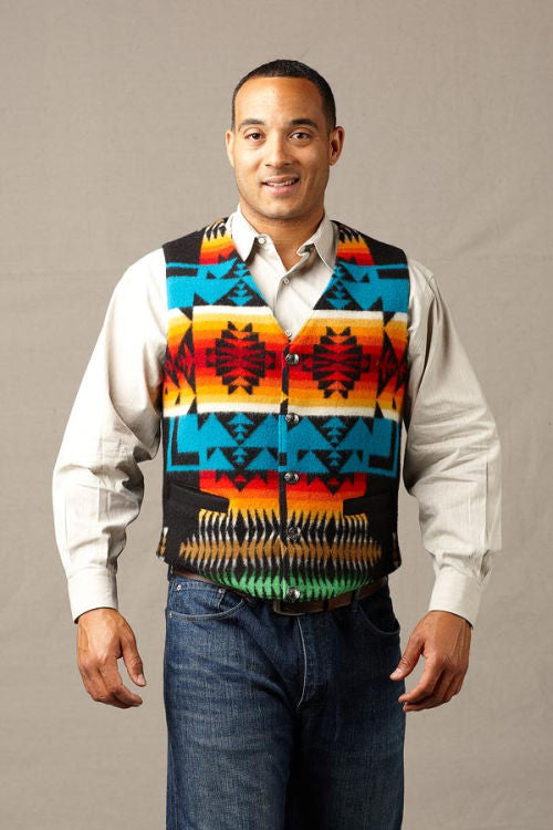 Kraffs Wool Vest, Chief Joseph Black – Kraffs Clothing